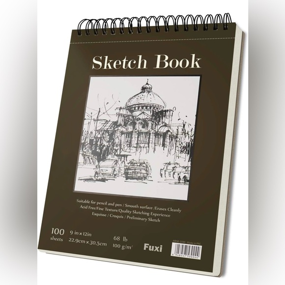 Fuxi | Other | Nwt 9x 2 Sketch Book Suitable For Pencil And Pen | Poshmark